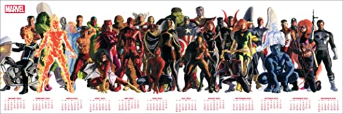 Alex Ross Marvel Mural 2023 Oversized Wall Calendar