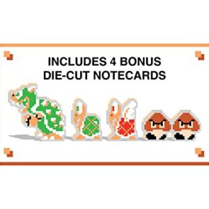 Super Mario Bros. 8-bit Retro 2024 Wall Calendar + Bonus Die-cut Notecards