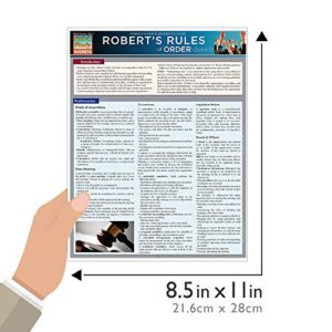 Robert's Rules Of Order QuickStudy Laminated Reference Guide (QuickStudy Business)