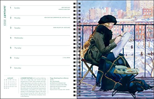 New York in Art 12-Month 2023 Engagement Calendar