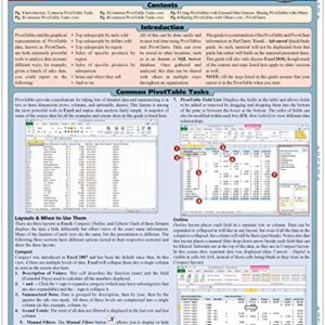 Excel: Pivot Tables & Charts QuickStudy Laminated Reference Guide (QuickStudy Computer)