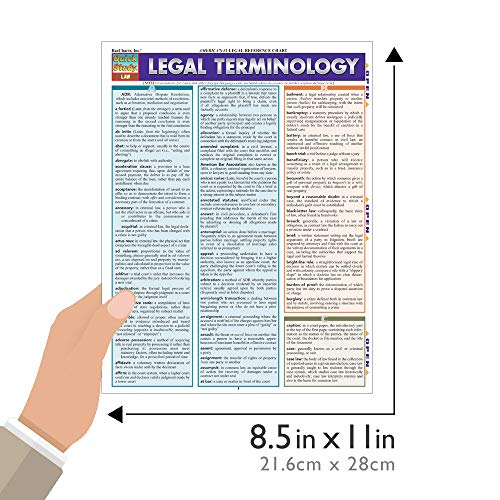 Legal Terminology QuickStudy Laminated Reference Guide (QuickStudy Law)