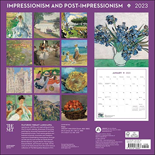 Impressionism and Post-Impressionism 2023 Wall Calendar