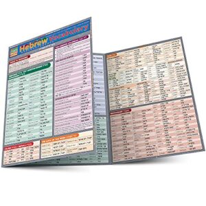 hebrew vocabulary quickstudy laminated reference guide (quickstudy academic)