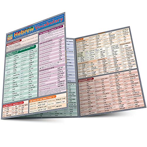 Hebrew Vocabulary QuickStudy Laminated Reference Guide (QuickStudy Academic)