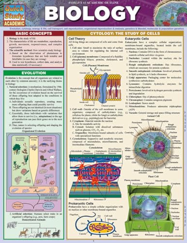 Biology: a QuickStudy Laminated Reference Guide (QuickStudy Academic)