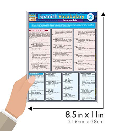 Spanish Vocabulary 2: Intermediate (Quick Study Academic)