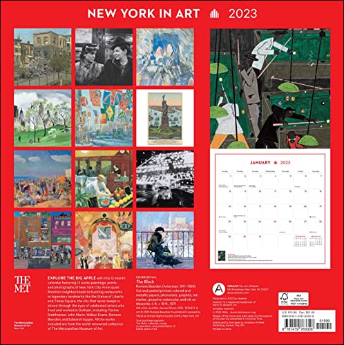 New York in Art 2023 Wall Calendar