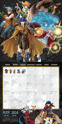 Fire Emblem 16-month September 2023–December 2024 Wall Calendar