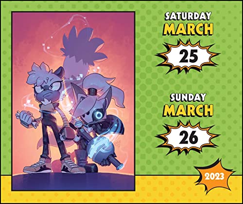 Sonic the Hedgehog Comic Collection 2023 Day-to-Day Calendar