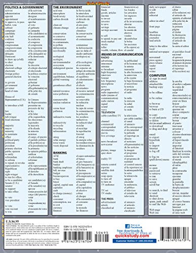 Spanish Vocabulary 2: Intermediate (Quick Study Academic)