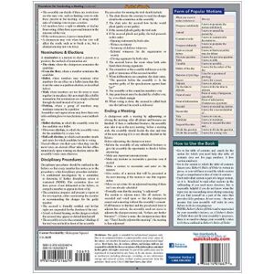 Robert's Rules Of Order QuickStudy Laminated Reference Guide (QuickStudy Business)