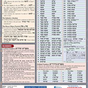 Hebrew Grammar QuickStudy Laminated Reference Guide (QuickStudy Academic)