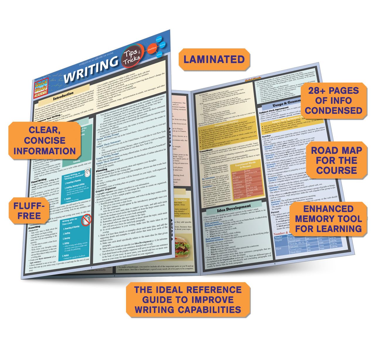 Writing Tips & Tricks QuickStudy Laminated Reference Guide (QuickStudy Academic)