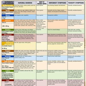 Vitamins & Minerals: a QuickStudy Laminated Reference Guide (QuickStudy Health)