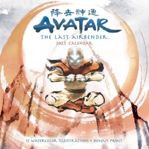 avatar: the last airbender 2023 collector's edition wall calendar: 13 watercolor illustrations + bonus print