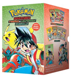 pokémon adventures firered & leafgreen / emerald box set: includes vols. 23-29 (pokémon manga box sets)