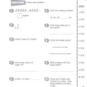 Shell Education 180 Days of Math for Third Grade (180 Days of Practice)