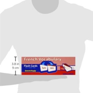 French Vocabulary Flash Cards - 1000 cards: a QuickStudy Reference Tool