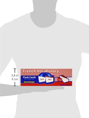 French Vocabulary Flash Cards - 1000 cards: a QuickStudy Reference Tool