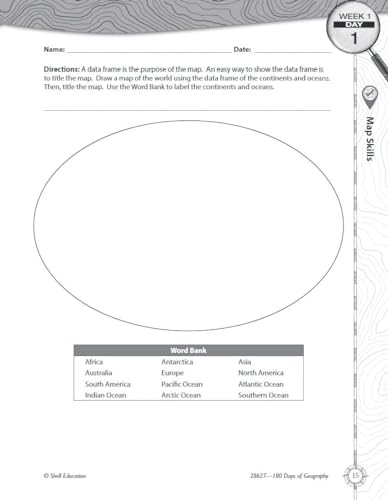 180 Days™: Social Studies, Geography for 6th Grade Practice Workbook for Classroom and Home, Cool and Fun Practice Created by Teachers (180 Days of Practice)