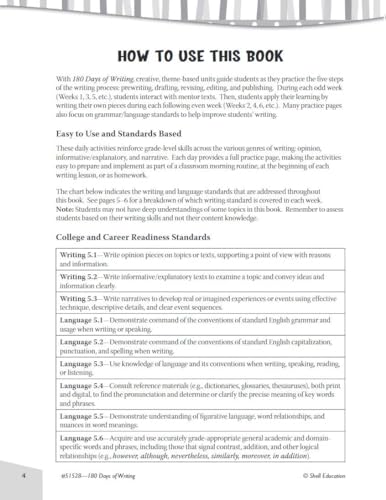 180 Days of Writing for Fifth Grade - An Easy-to-Use Fifth Grade Writing Workbook to Practice and Improve Writing Skills (180 Days of Practice)