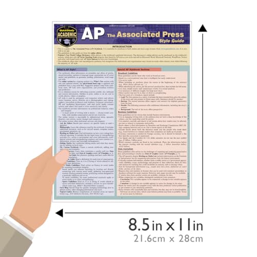 AP - Associated Press Style Guide QuickStudy Laminated Reference (QuickStudy Academic)