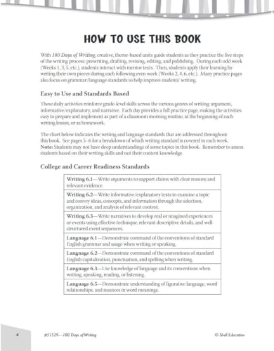 180 Days of Writing for Sixth Grade - An Easy-to-Use Sixth Grade Writing Workbook to Practice and Improve Writing Skills (180 Days of Practice)