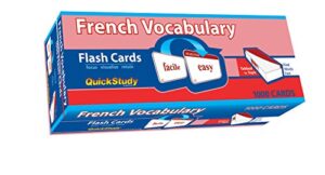 french vocabulary flash cards - 1000 cards: a quickstudy reference tool