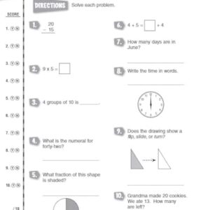 Shell Education 180 Days of Math for Third Grade (180 Days of Practice)