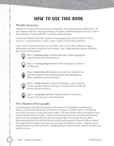 180 Days™: Social Studies, Geography for 3rd Grade Practice Workbook for Classroom and Home, Cool and Fun Practice Created by Teachers (180 Days of Practice)