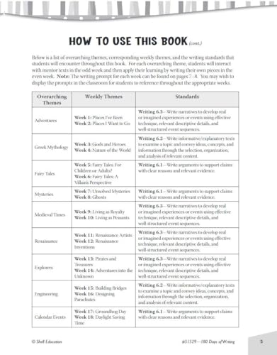 180 Days of Writing for Sixth Grade - An Easy-to-Use Sixth Grade Writing Workbook to Practice and Improve Writing Skills (180 Days of Practice)