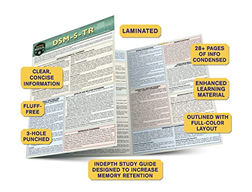 DSM-5-TR Overview: a QuickStudy Laminated Reference Guide