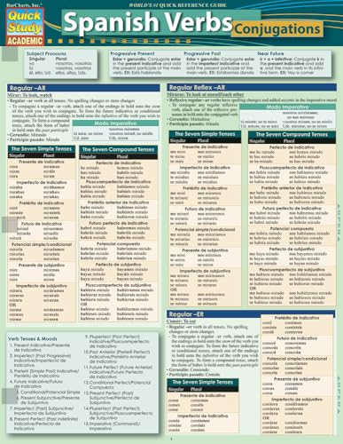 Spanish Verbs: Conjugations QuickStudy Laminated Reference Guide (QuickStudy Academic) (Spanish Edition)