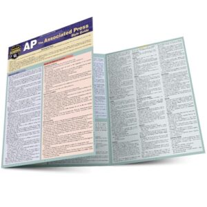 ap - associated press style guide quickstudy laminated reference (quickstudy academic)