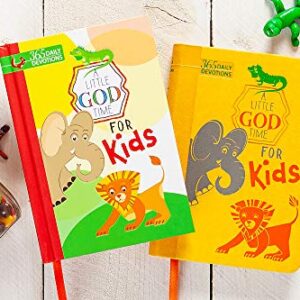 A Little God Time for Kids: 365 Daily Devotions (Hardcover)– Motivational Devotionals for Kids Ages 4-7, Perfect Gift for Children, Birthdays, Communion, and More