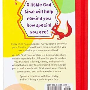 A Little God Time for Kids: 365 Daily Devotions (Hardcover)– Motivational Devotionals for Kids Ages 4-7, Perfect Gift for Children, Birthdays, Communion, and More