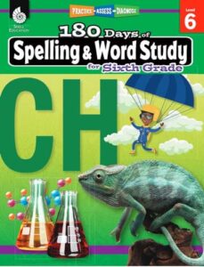 180 days™: reading, vocabulary/language for 6th grade practice workbook for classroom and home, cool and fun practice created by teachers (180 days of practice)