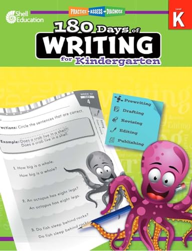 180 Days of Writing for Kindergarten - An Easy-to-Use Kindergarten Writing Workbook to Practice and Improve Writing Skills (180 Days of Practice)