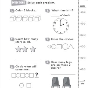 Shell Education 180 Days of Math for Kindergarten (180 Days of Practice)