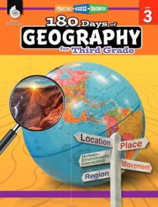 180 days™: social studies, geography for 3rd grade practice workbook for classroom and home, cool and fun practice created by teachers (180 days of practice)