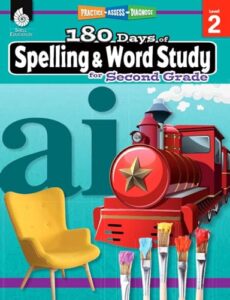 180 days™: reading, vocabulary/language for 2nd grade practice workbook for classroom and home, cool and fun practice created by teachers (180 days of practice)