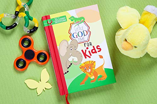 A Little God Time for Kids: 365 Daily Devotions (Hardcover)– Motivational Devotionals for Kids Ages 4-7, Perfect Gift for Children, Birthdays, Communion, and More