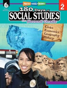 180 days: social studies for 2nd grade practice workbook for classroom and home, cool and fun practice created by teachers (180 days of practice)