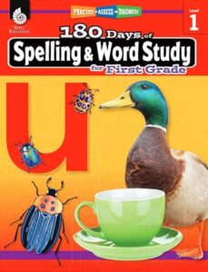 180 days™: reading, vocabulary/language for 1st grade practice workbook for classroom and home, cool and fun practice created by teachers (180 days of practice)