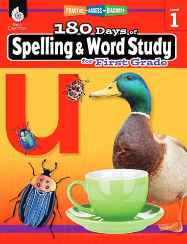 180 Days™: Reading, Vocabulary/Language for 1st Grade Practice Workbook for Classroom and Home, Cool and Fun Practice Created by Teachers (180 Days of Practice)