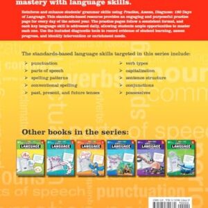 Shell Education 180 Days of Language for First Grade (180 Days of Practice)