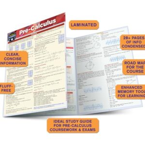 Pre-Calculus QuickStudy Laminated Reference Guide (QuickStudy Academic)