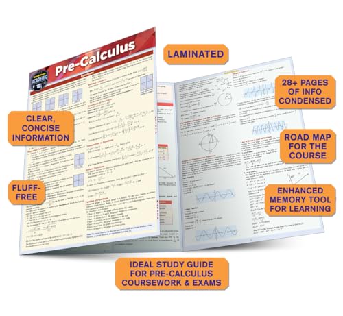 Pre-Calculus QuickStudy Laminated Reference Guide (QuickStudy Academic)