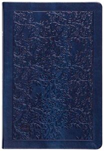 the passion translation new testament (2020 edition) large print navy: with psalms, proverbs, and song of songs (faux leather) – a perfect gift for confirmation, holidays, and more